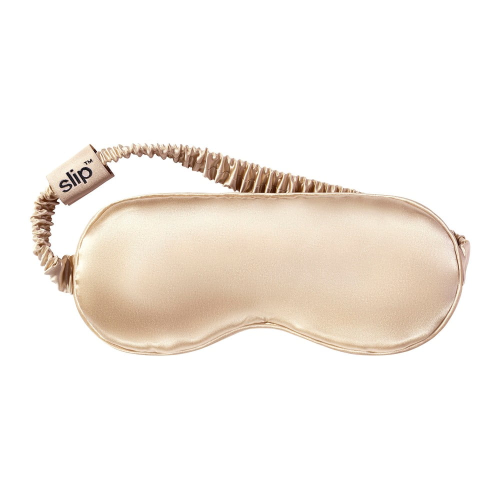 Světle hnědá hedvábná maska na spaní Caramel – slip | Bonami